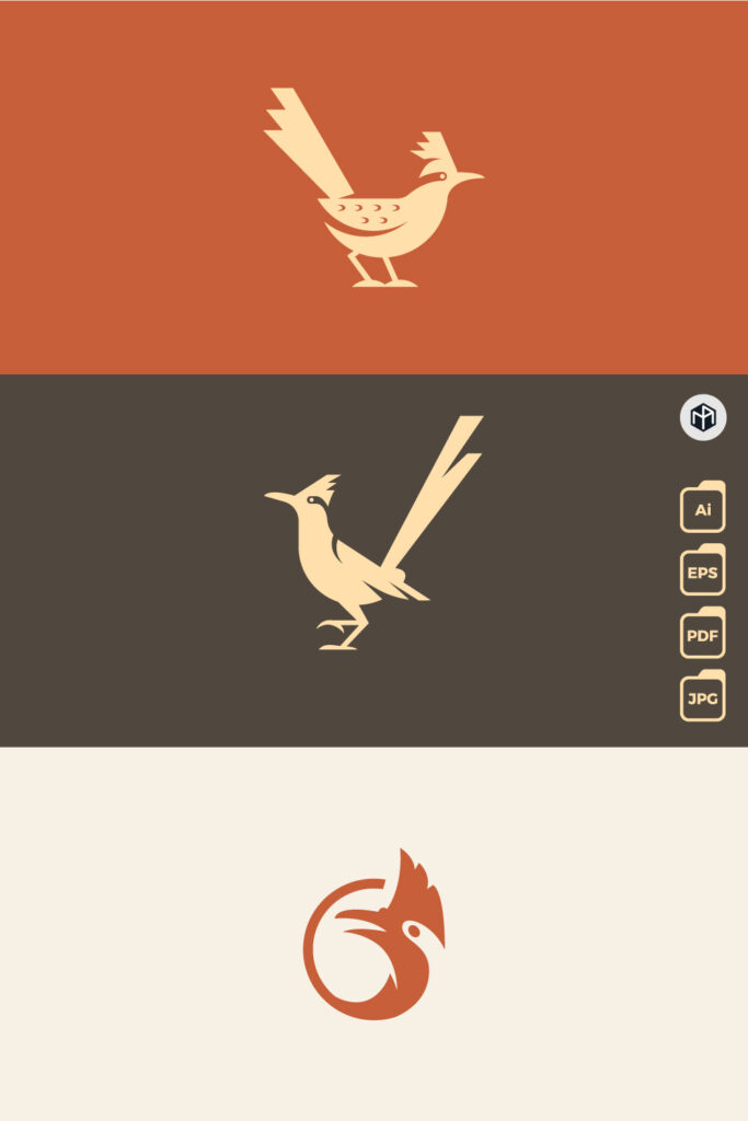 Roadrunner vector logo design template - PMLogos